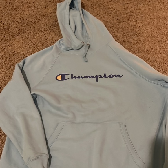 Champion | Sweaters | Extra Large Blue Hoddie | Poshmark